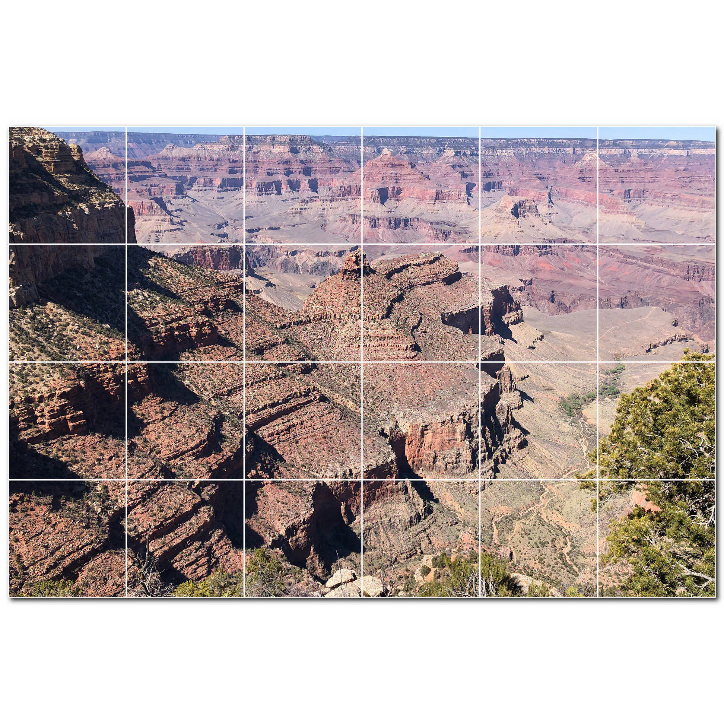 Picture-Tiles.com Canyon Photo 4.25'' x 4.25'' Satin Ceramic Decorative ...