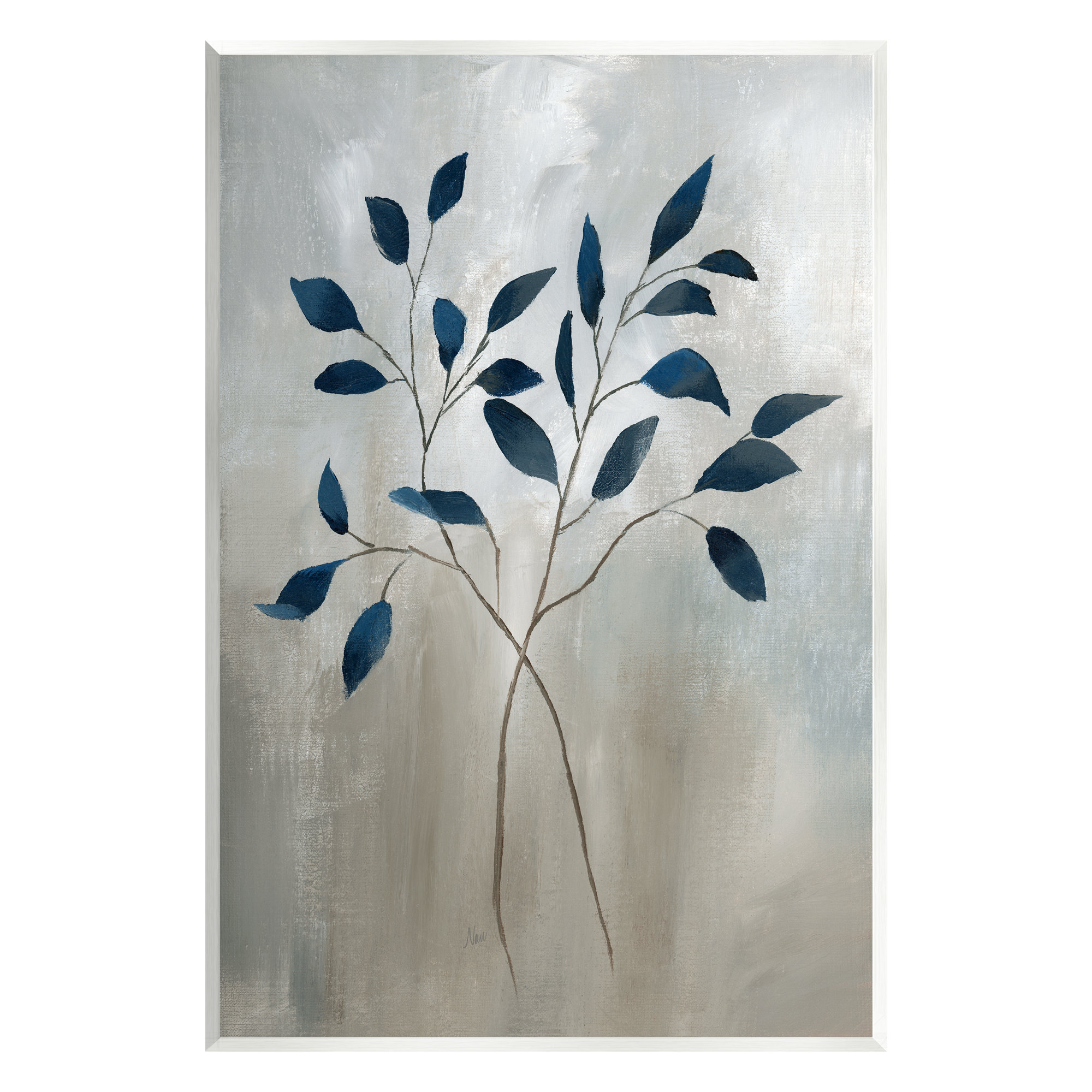 Stupell Industries Gray Herb Sprigs On MDF by Nan Print | Wayfair
