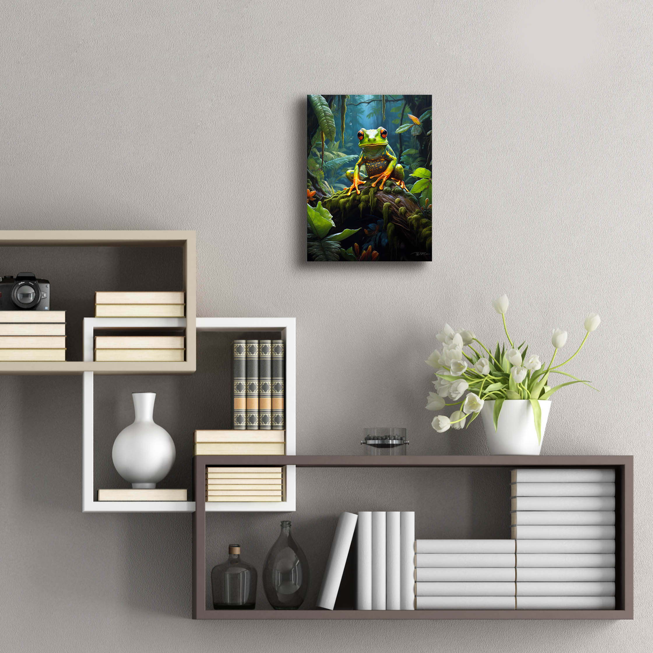 Winston Porter Frog In The Forest' by MomArtAcrylic Glass Wall Art ...