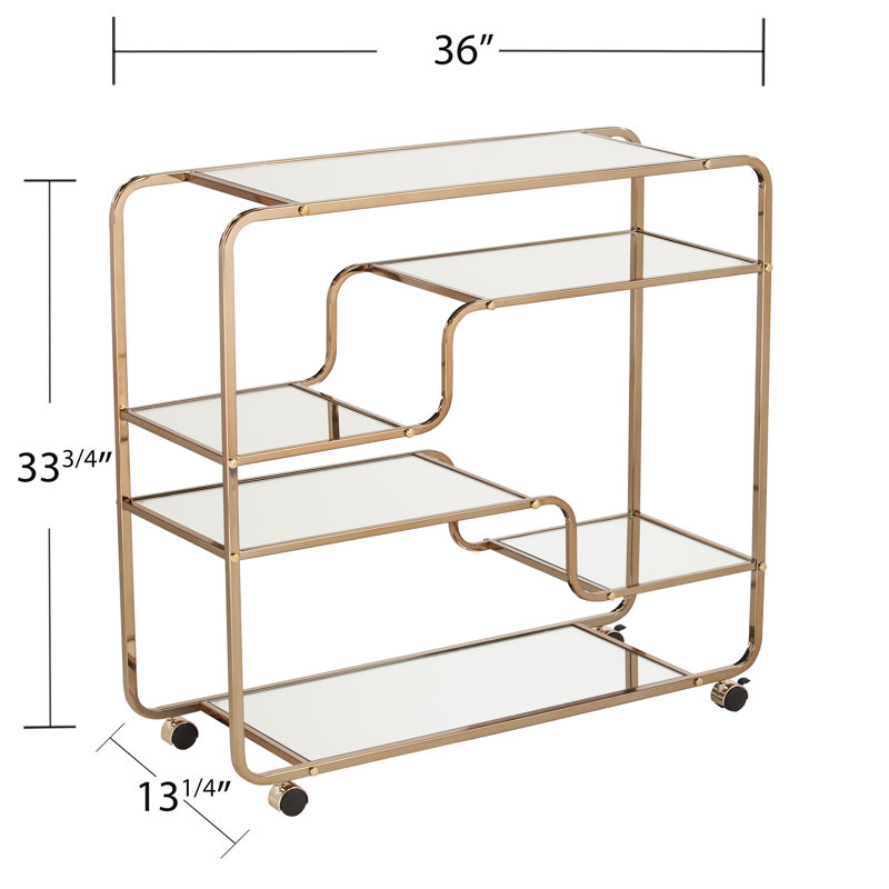 Mercury Row® Tellis Bar Cart & Reviews | Wayfair