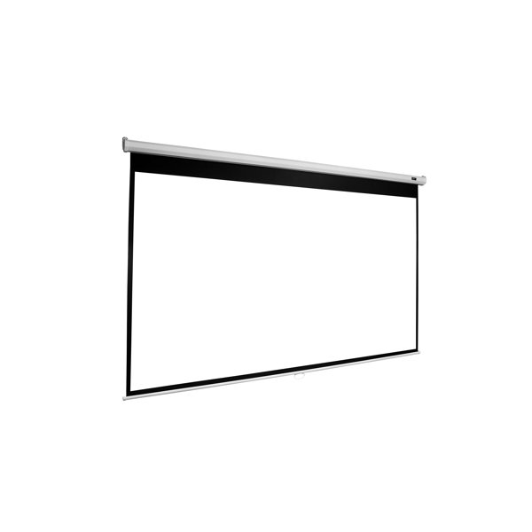 Elite Screens Manual B Series 80" diag. 16:9 white case Wall/ Ceiling ...