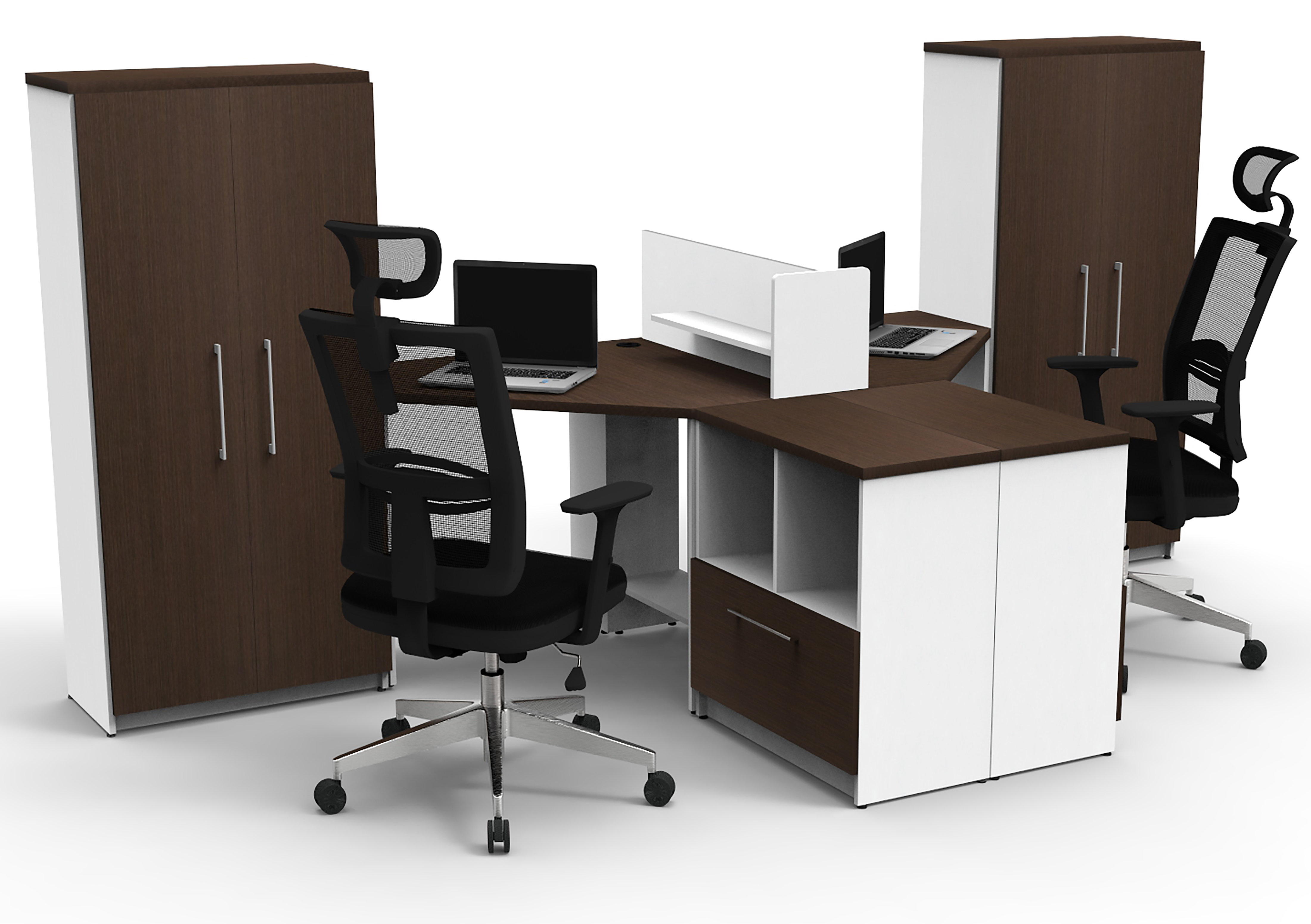 Inbox Zero Larrisa Benching Desks Teamwork Corner Desk Collaboration ...