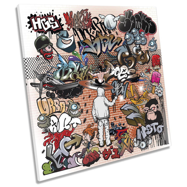 Maturi Graffiti Urban Tags - Wrapped Canvas Graphic Art | Wayfair.co.uk
