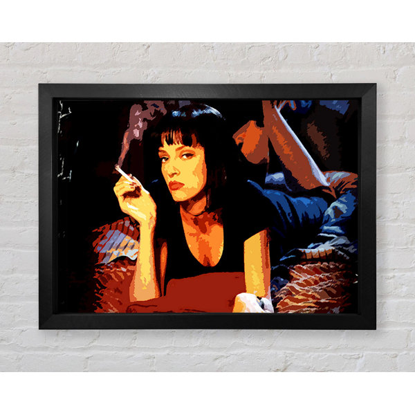 Bright Star Pulp Fiction Mia Smoking - Single Picture Frame Print ...