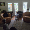 Wade Logan® Azurdee Top Grain 100% Genuine Italian Leather Swivel ...