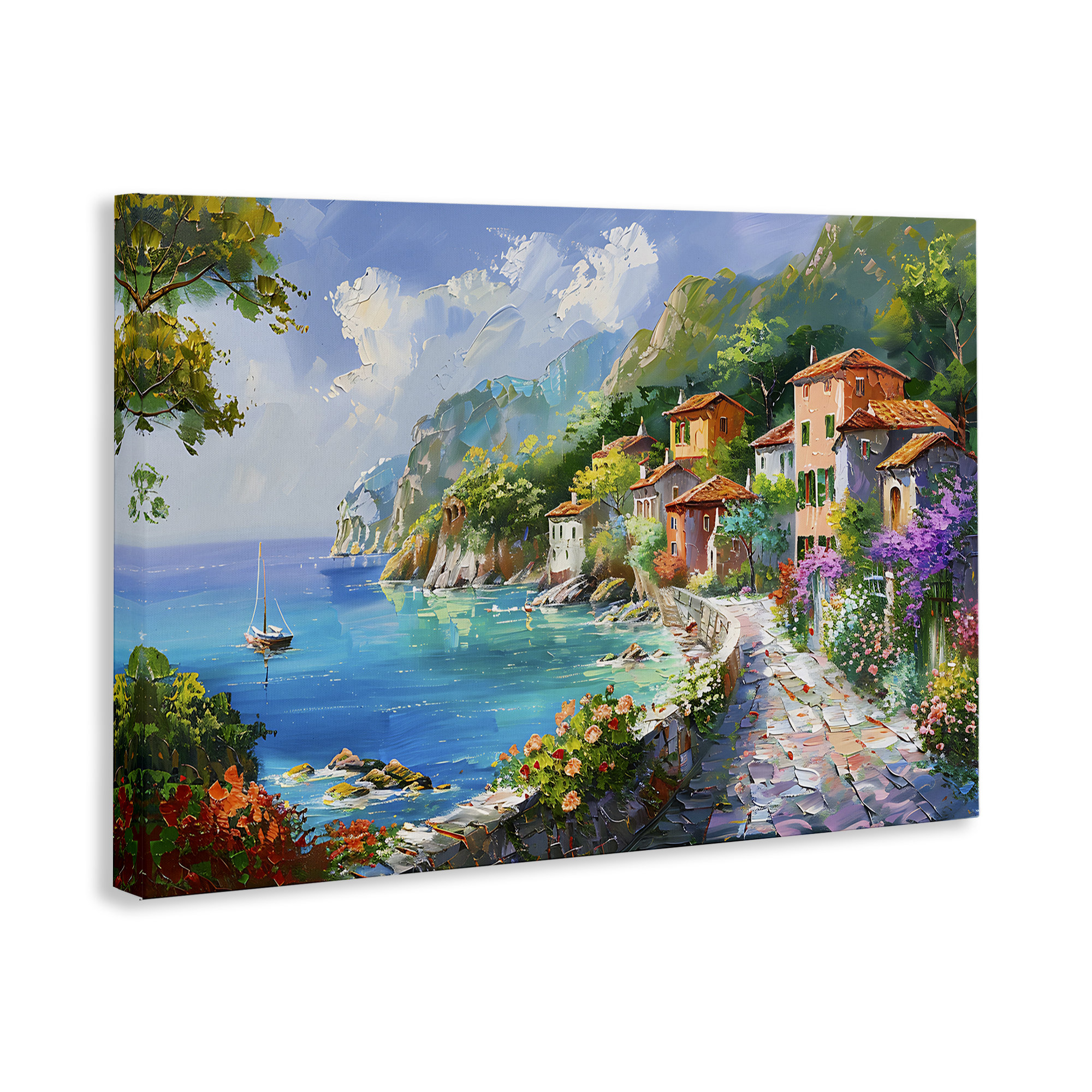 Breakwater Bay Pathway Along Coast Canvas Wall Art by LSR Design Studio ...