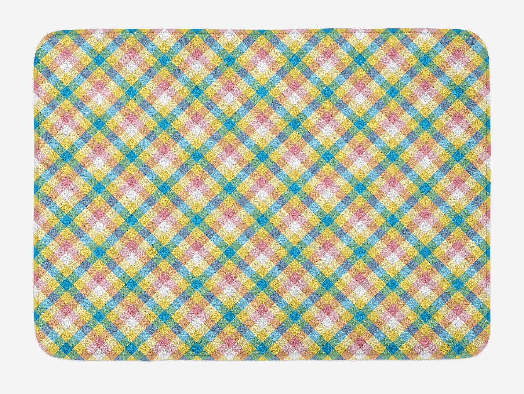 East Urban Home Krishil Plaid Bath Mat | Wayfair