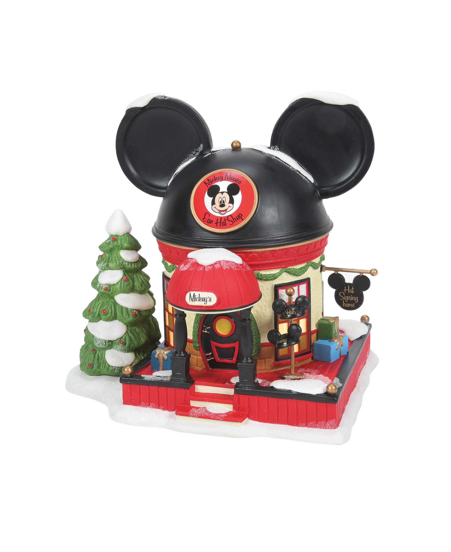 Department 56 Disney Village Mickeys Mouse Ear Hat Shop Building 7.1in ...