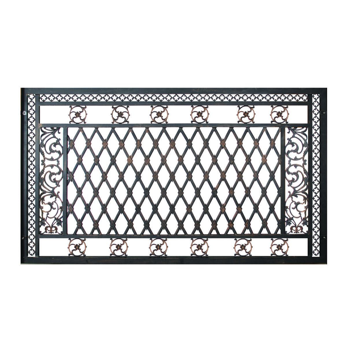 AFD Home 54 ft. H x 92 ft. W Bridgeton Moore Aluminum Fence Panel | Wayfair