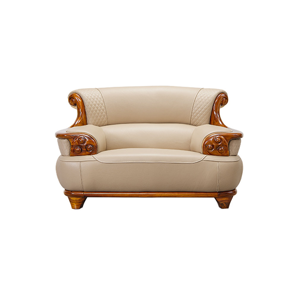 Canora Grey Daygen 49.2'' Wide Genuine Leather Armchair | Wayfair