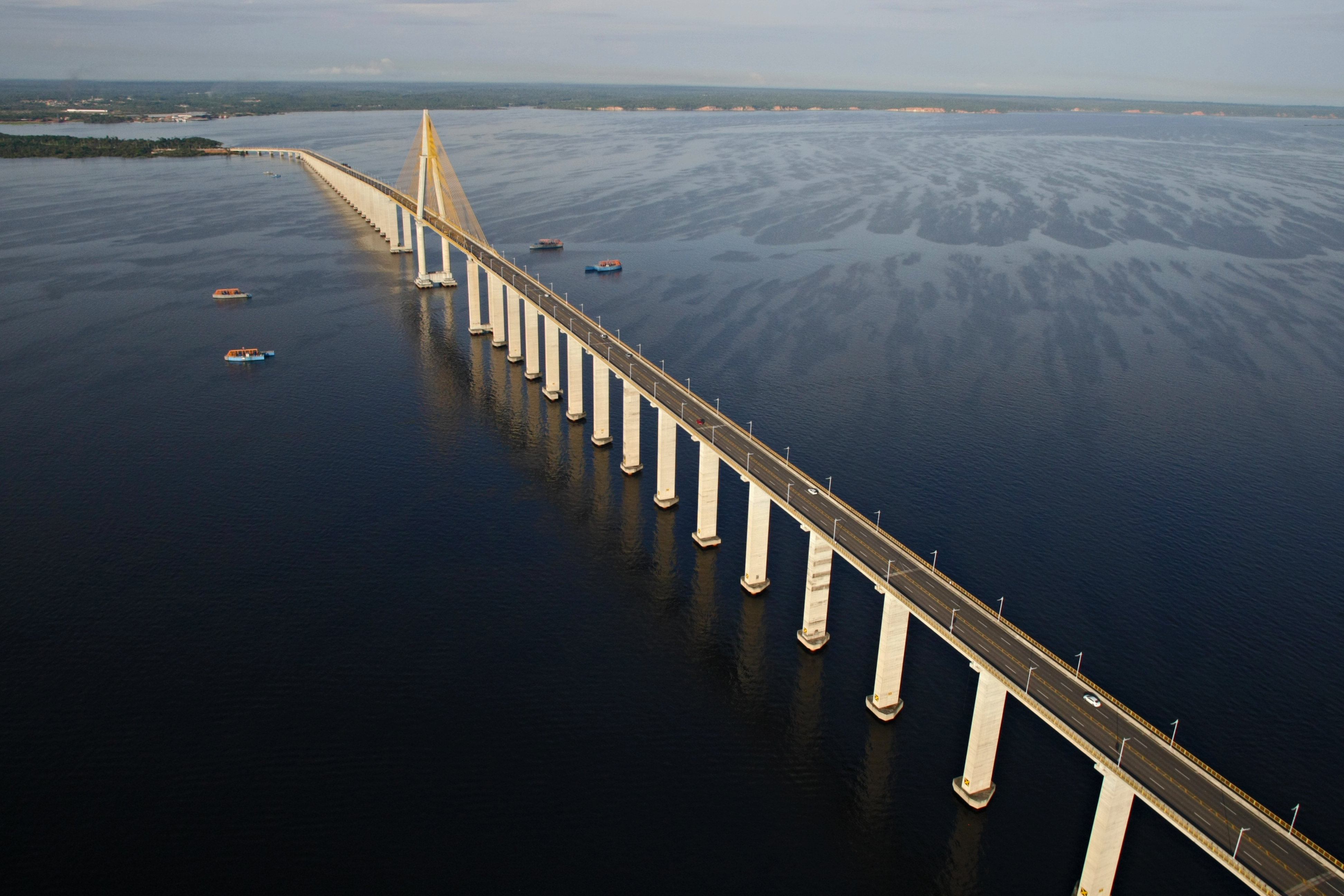 Breakwater Bay Rio Negro Bridge by Lucasamorelli - Wrapped Canvas Print ...