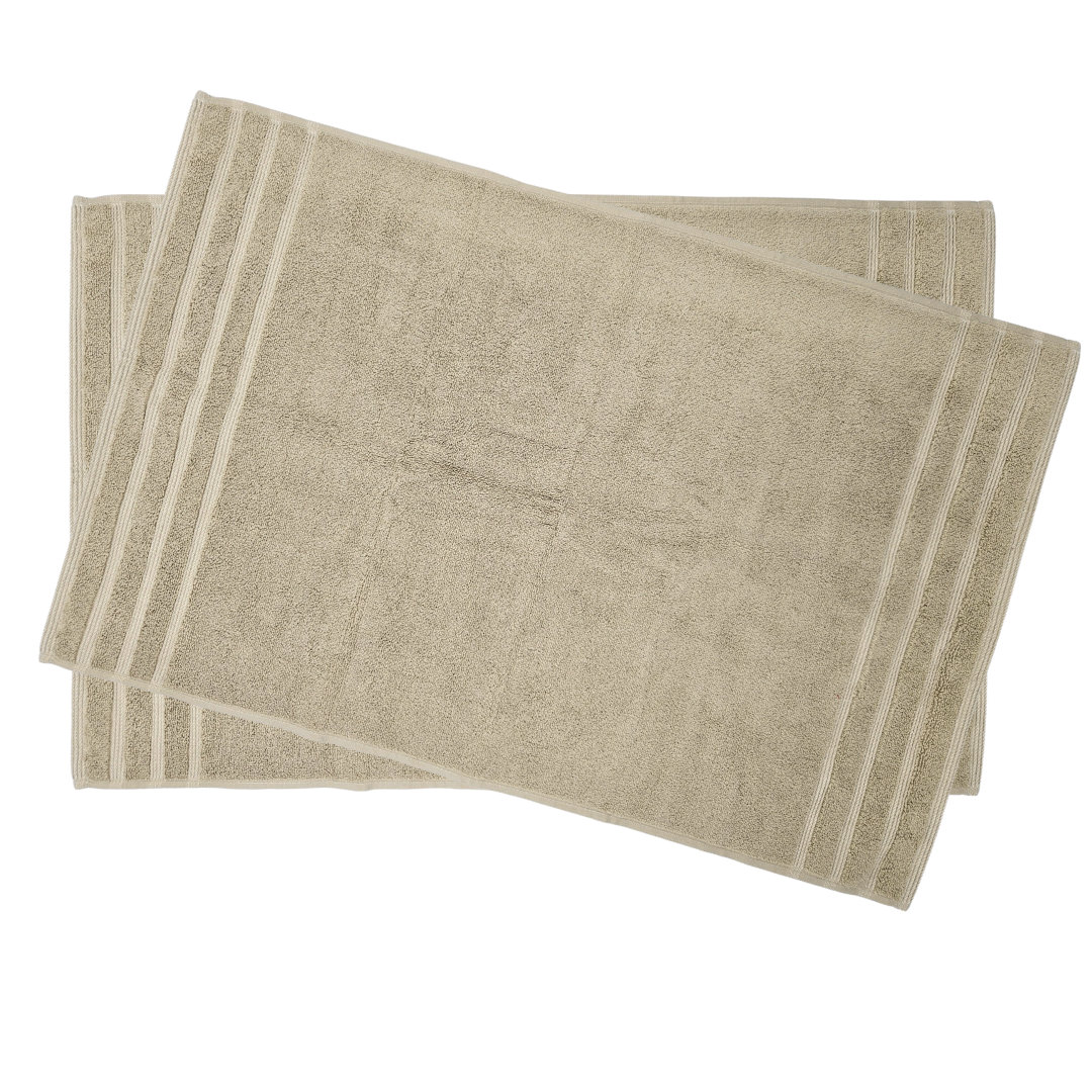Ebern Designs BELLINA SET OF 2 SAND / IVORY TUB MATS | Wayfair