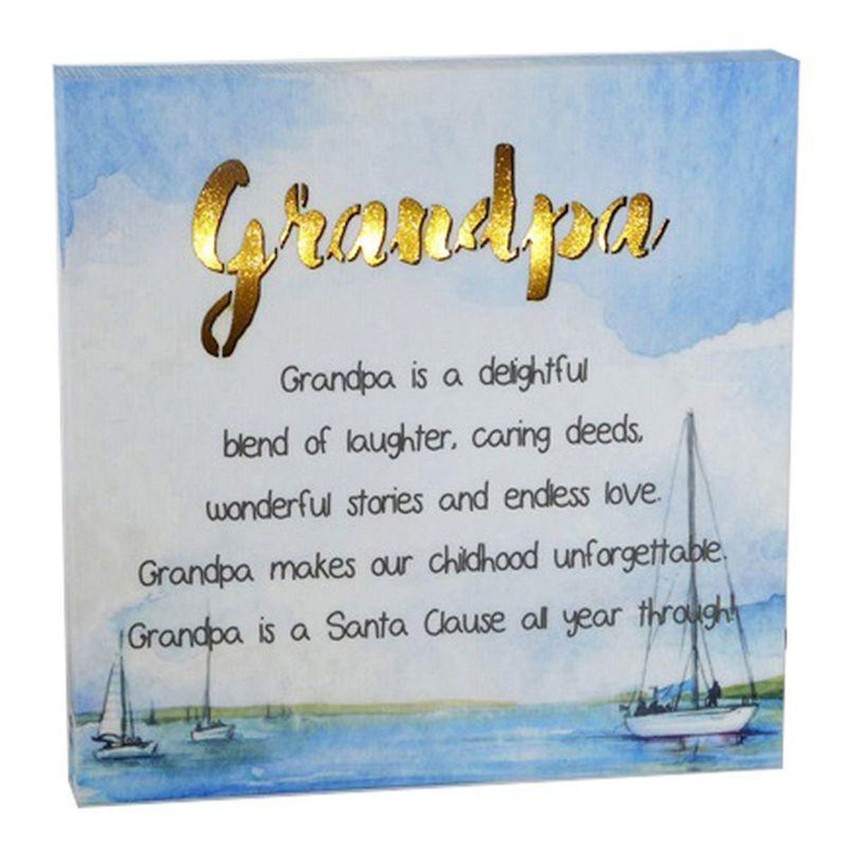 Trinx LED With Saying Grandpa Block Sign - Wayfair Canada