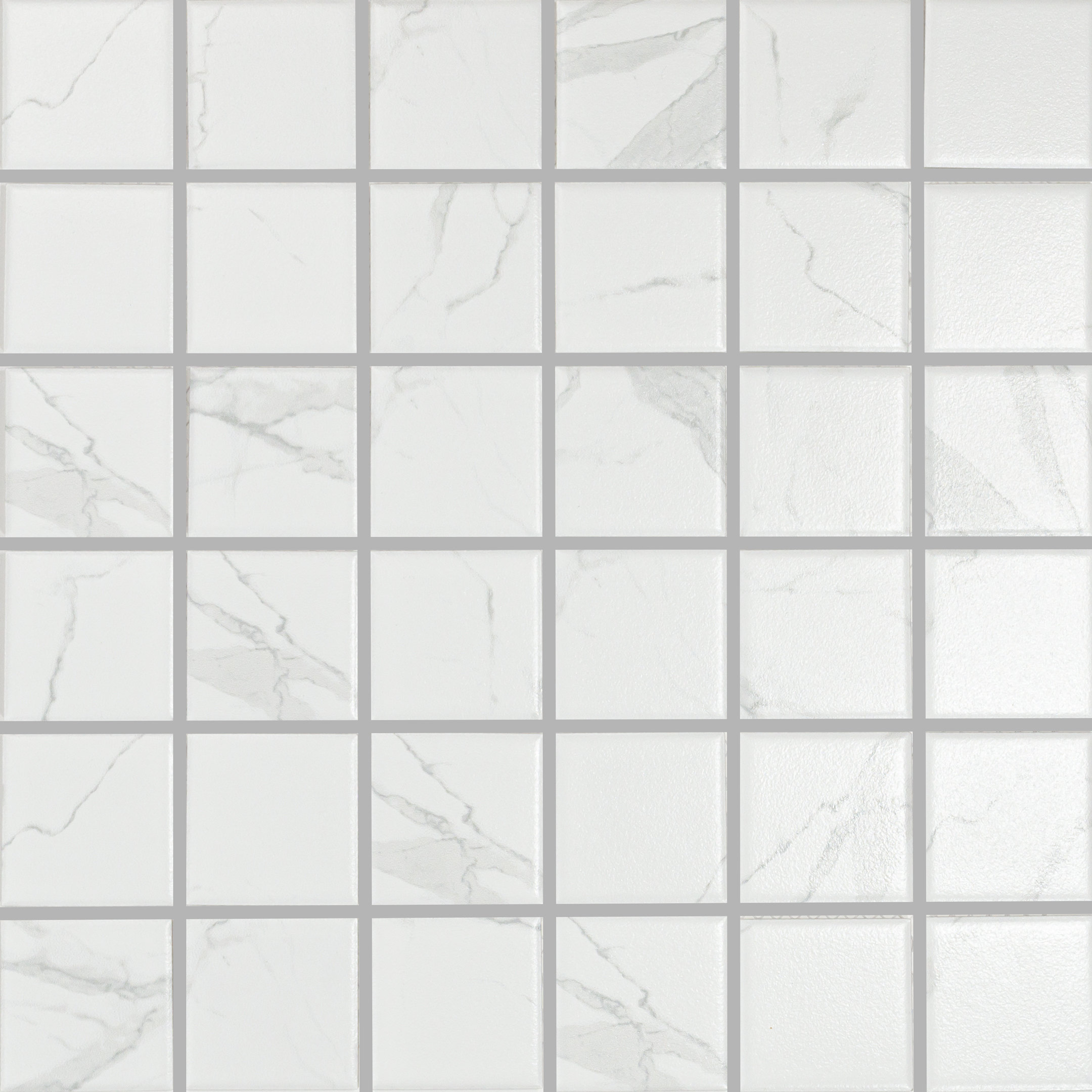 Qube Tiles Statuario 2" x 2" Square Porcelain Mosaic Tile | Wayfair