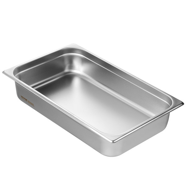 VEVOR Full Size Anti-Jam Steam Pan 4-Inch Deep Table Pan | Wayfair