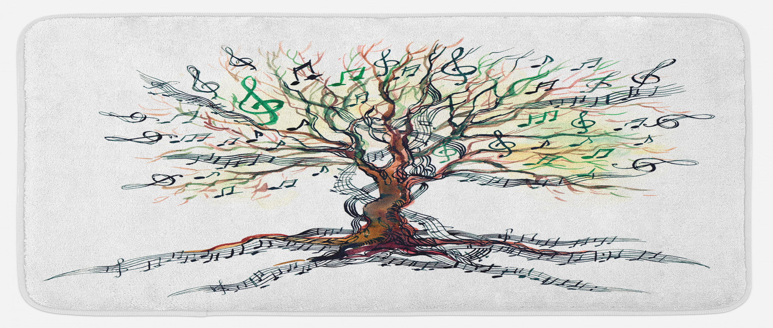 East Urban Home Music Kitchen Mat | Wayfair