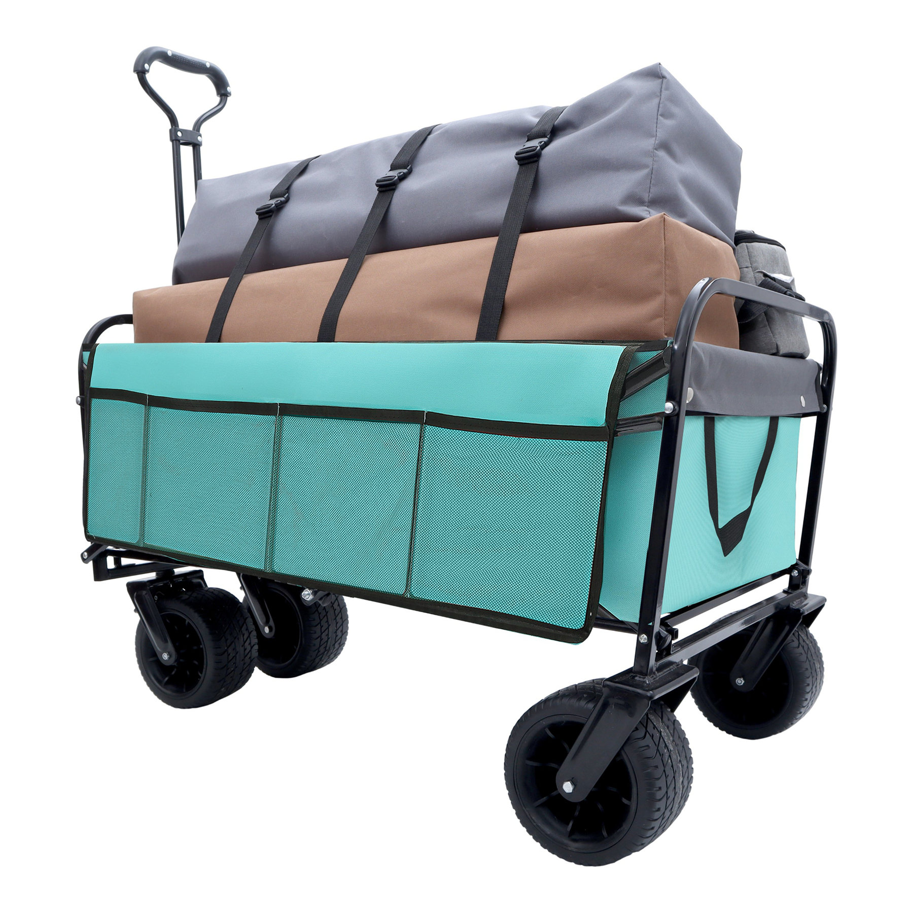 TONY'S APPLIANCES Collapsible Foldable Wagon Cart with strapping system ...