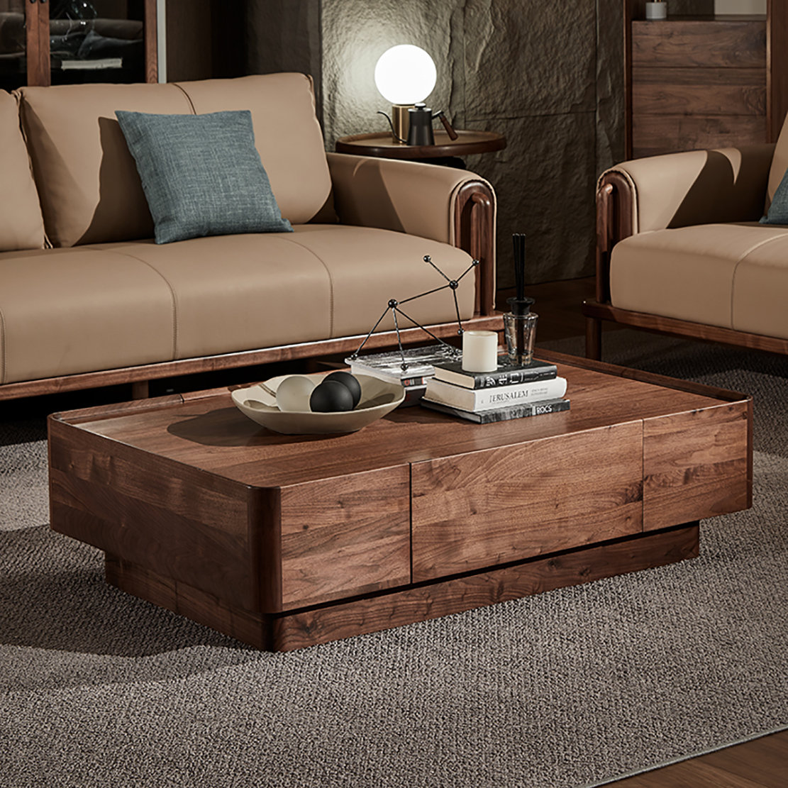 Trentastic Trails Black walnut rectangular drawer end table | Wayfair