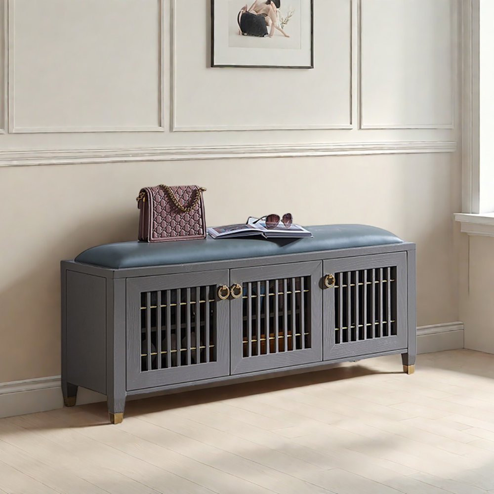 interanest 45.7in Shoe Changing Stool Shoe Storage Stool | Wayfair