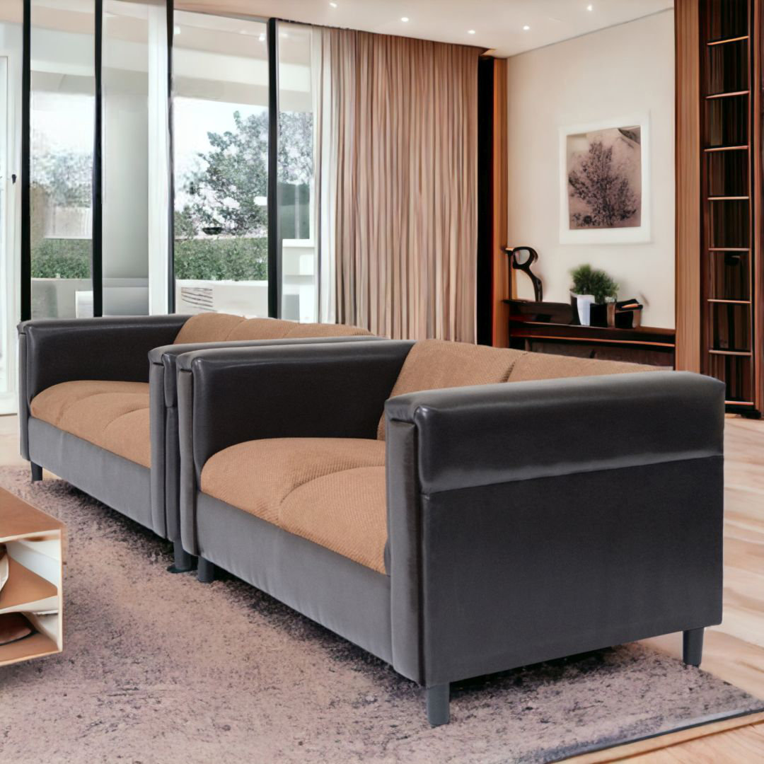 Latitude Run® Broadway Modern Loveseat and Sofa Set for Living Room ...