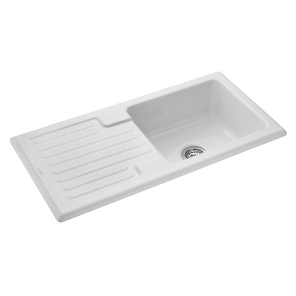 Cream Ceramic Kitchen Sink | Wayfair.co.uk