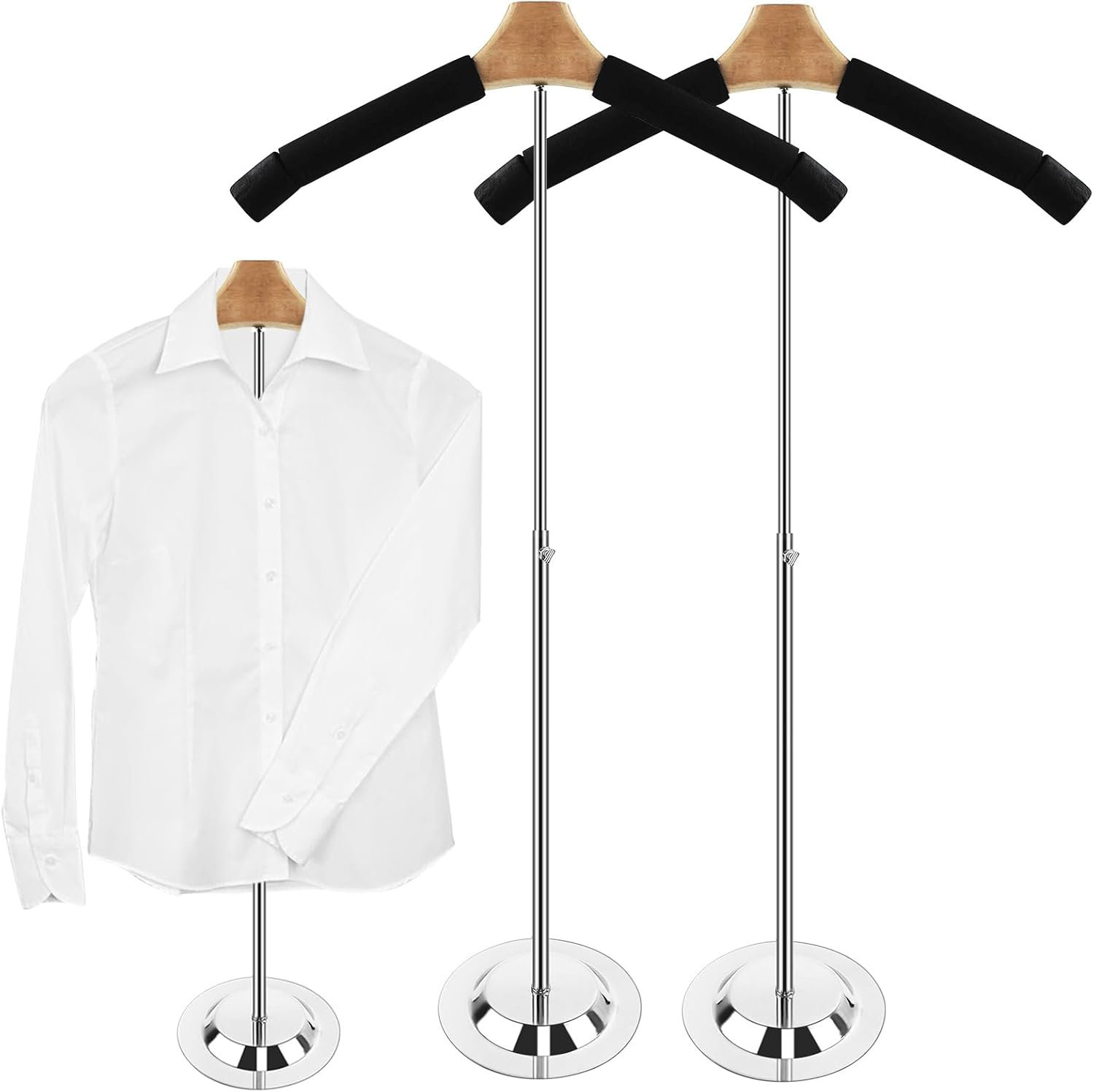 Rebrilliant 2 Pack Adjustablet Shirt Display Flexible Shoulder Stand ...