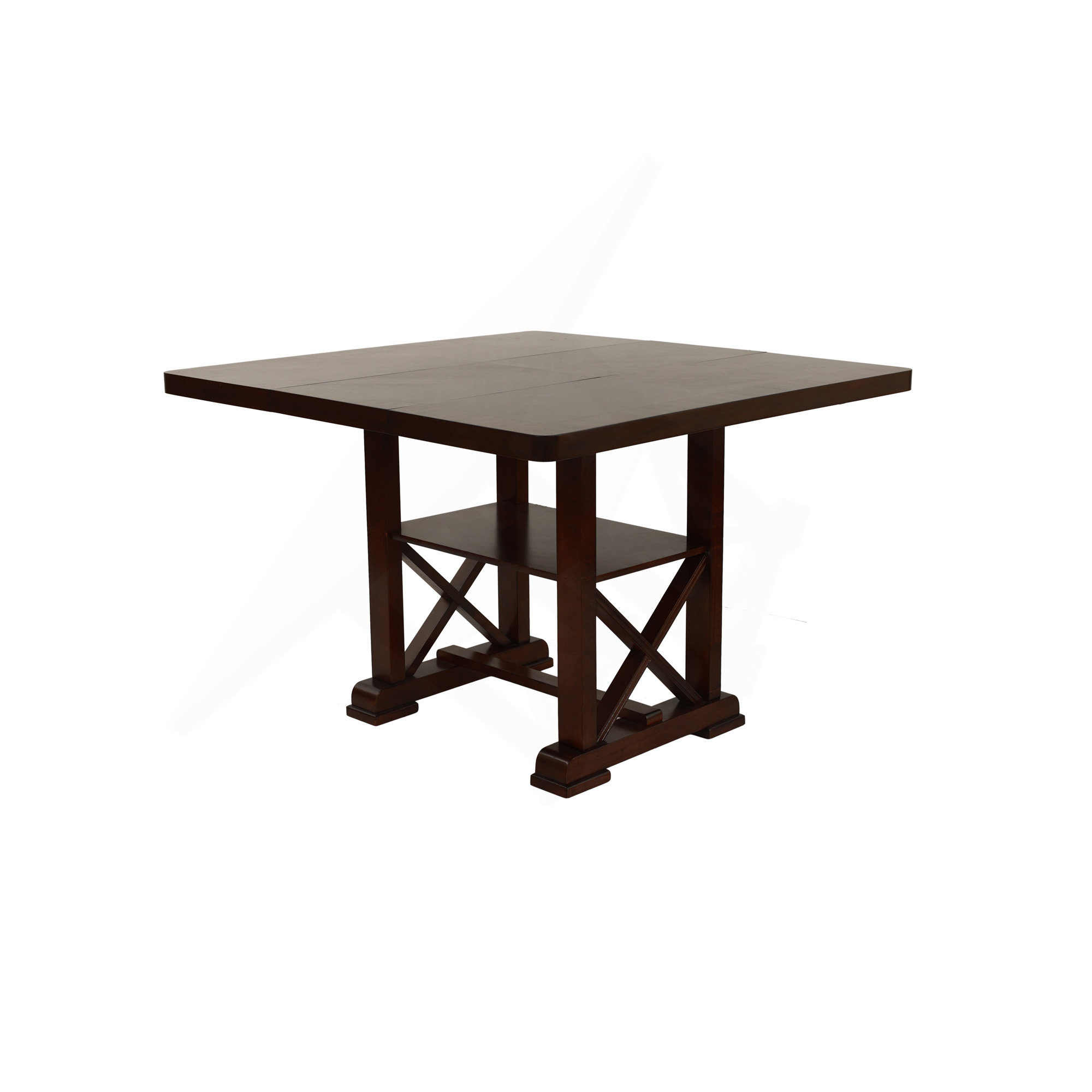 Alcott Hill® Classic Cherry Veneer 1Pc Counter Height Dining Table W ...
