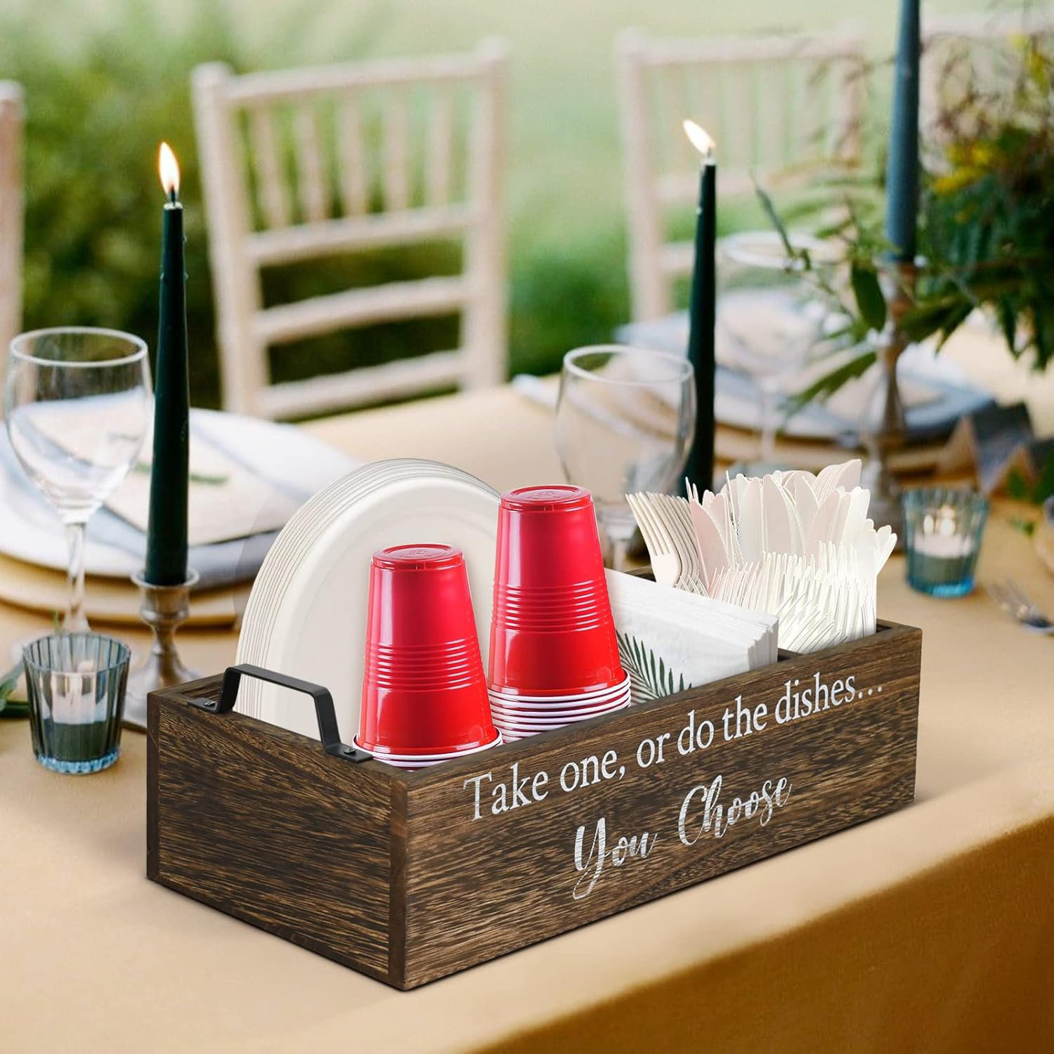 Loon Peak Kitchen Countertop Plate Organizer Box, Take One Or Do The ...