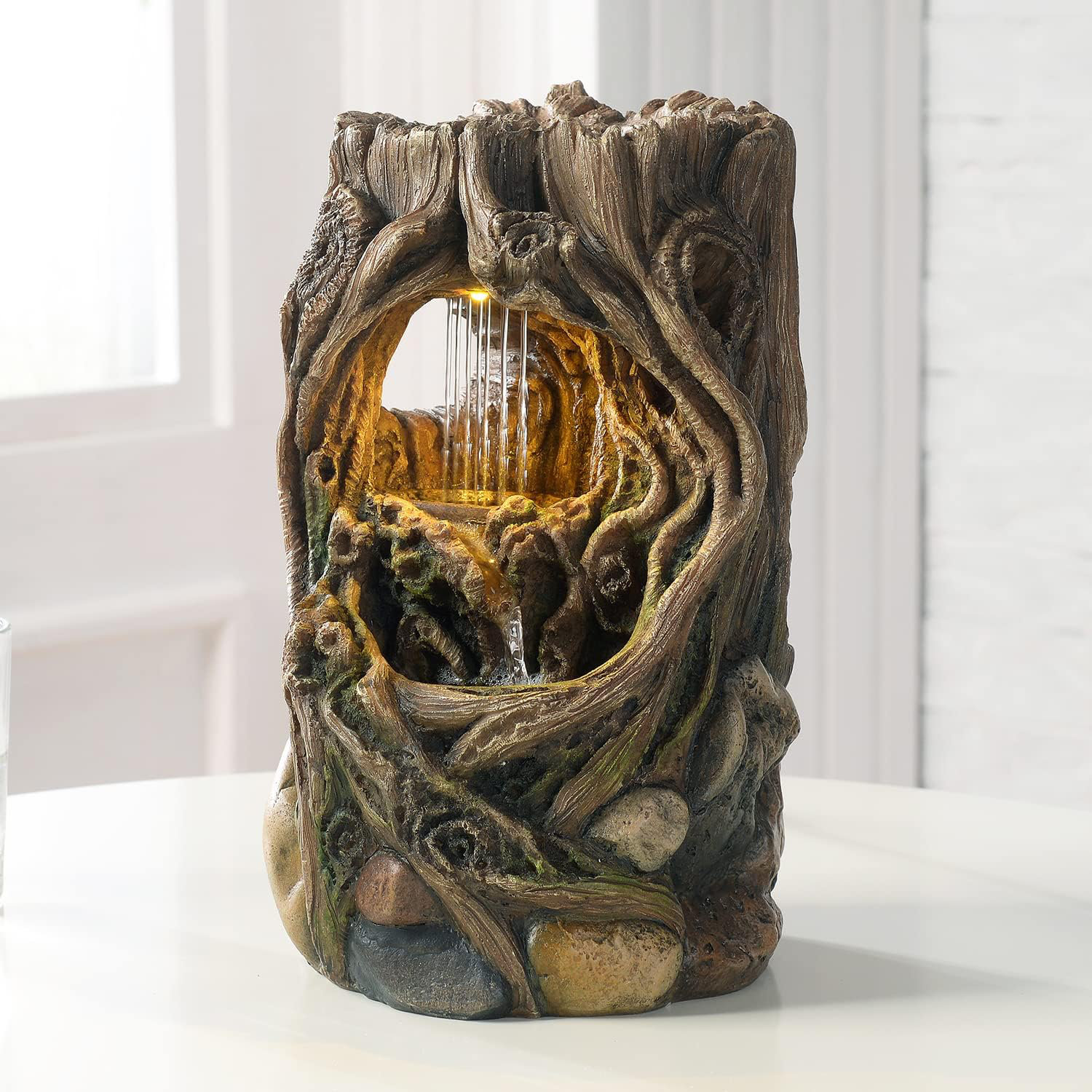 Ophelia & Co. Tree Stump Water Fountain | Wayfair