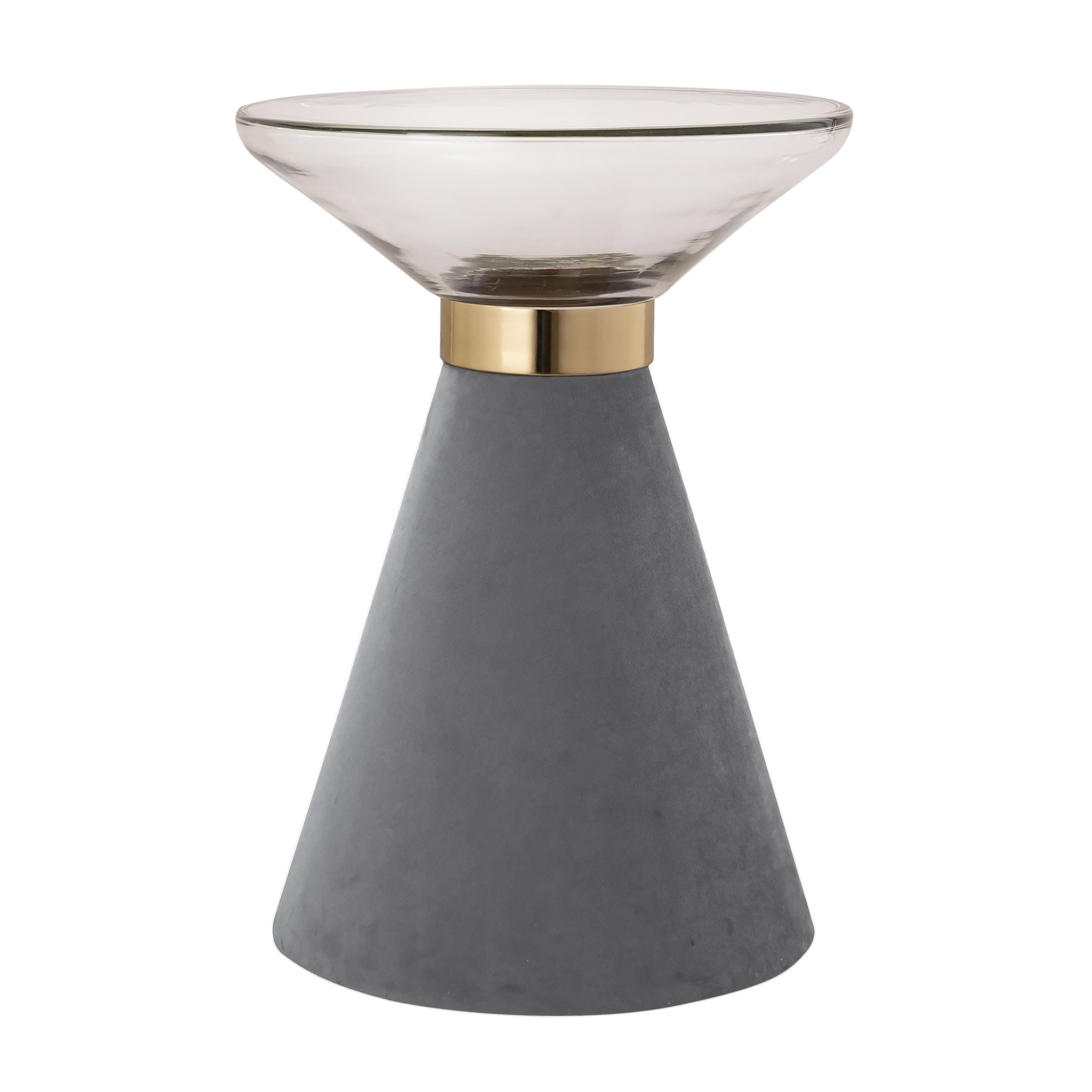 Mercer41 Glass Top Pedestal End Table | Wayfair