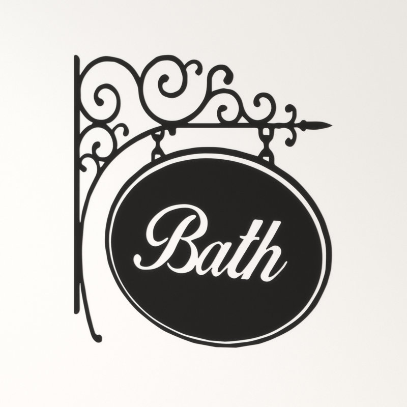 Trule Bath Sign Wall Decal & Reviews | Wayfair