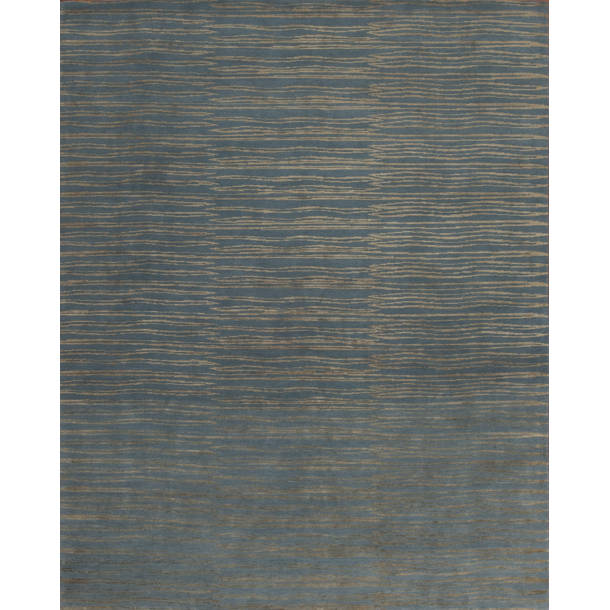 Samad Rugs Modern Tibet Handmade Hand-Knotted Gray Rug | Wayfair