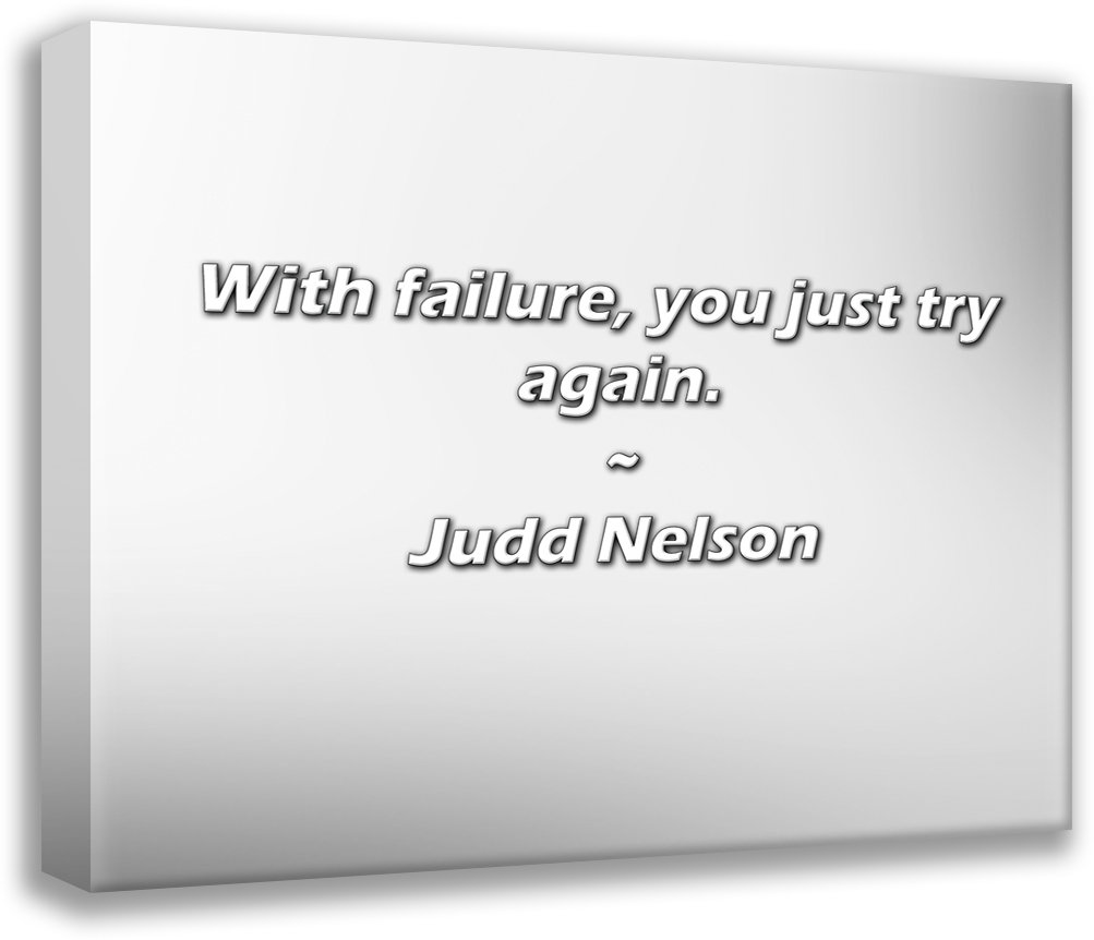 Fleur De Lis Living Artsy Quote "With failure, you just try again." By ...