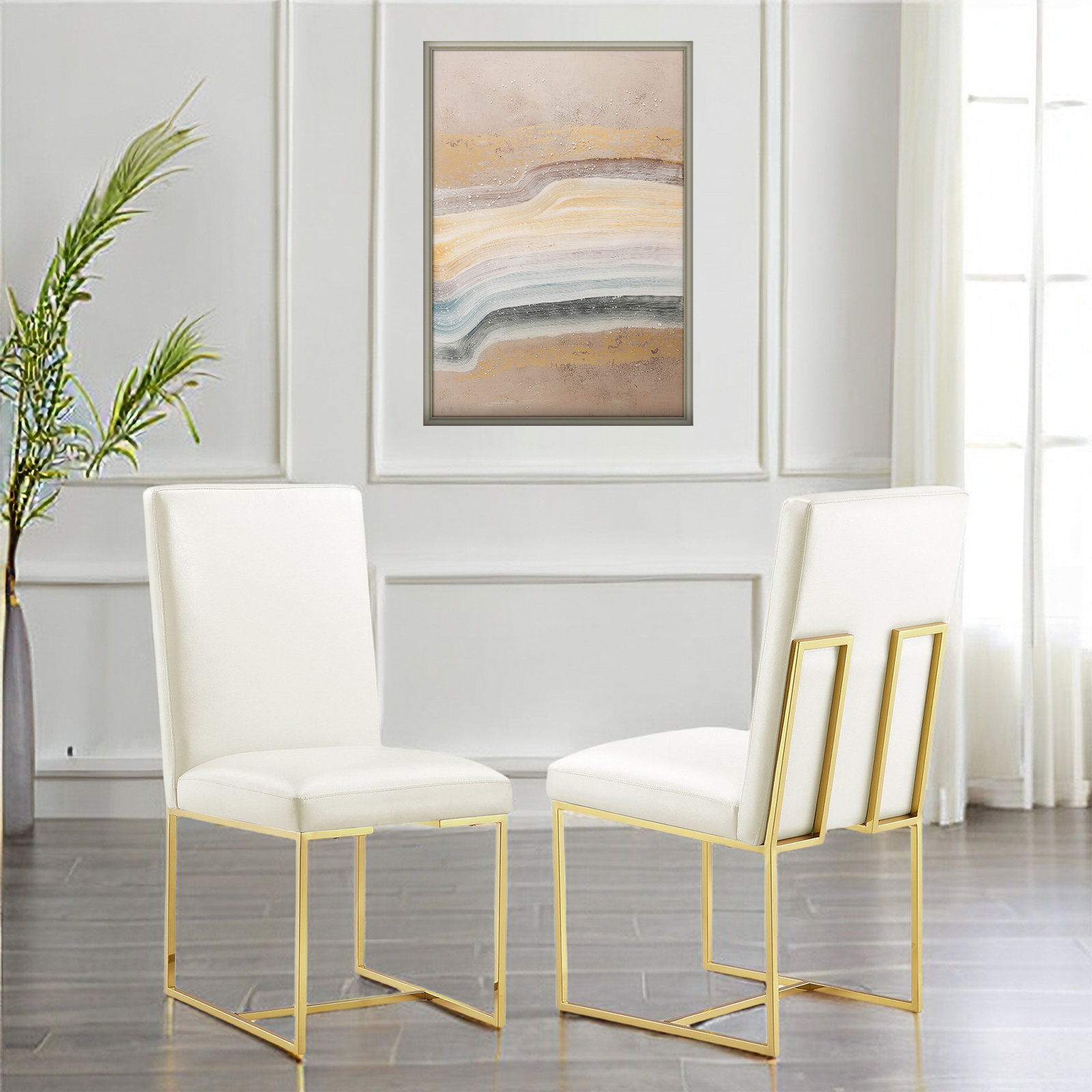 Everly Quinn Bilboro Side Chair in White | Wayfair
