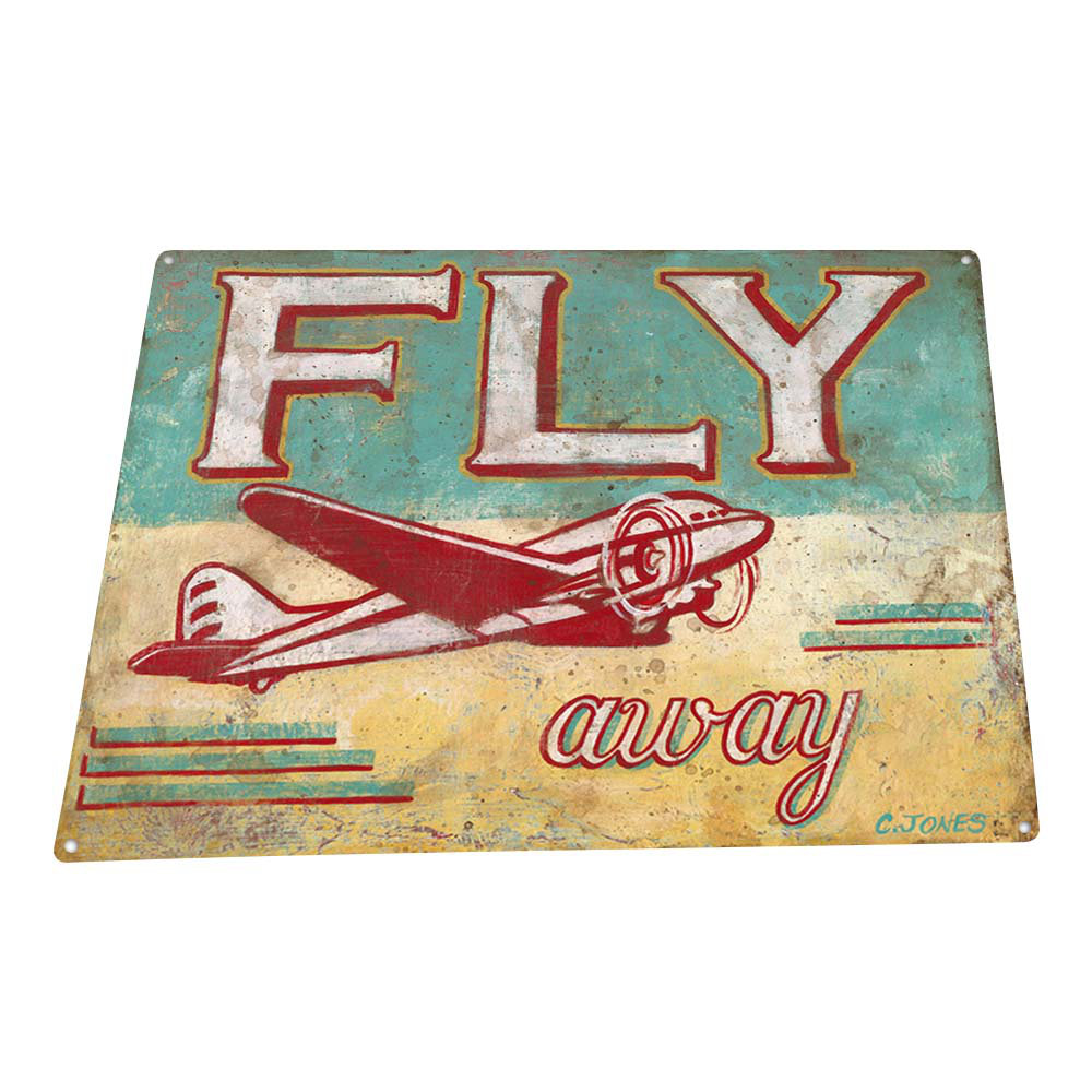 Williston Forge Distressed Fly Away Metal Sign - Wayfair Canada