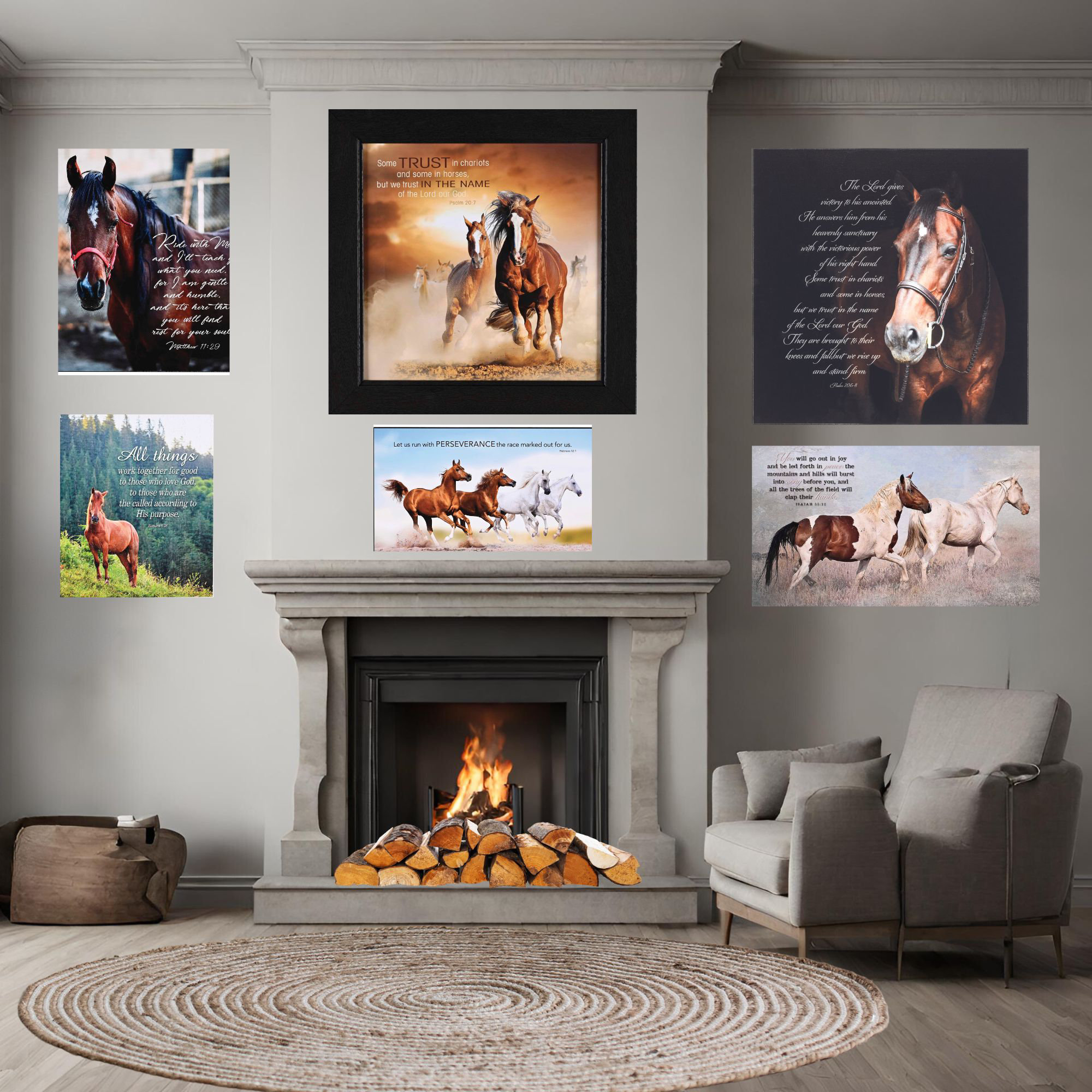 Trinx Framed Wall Art Some Trust In Chariots - Wayfair Canada