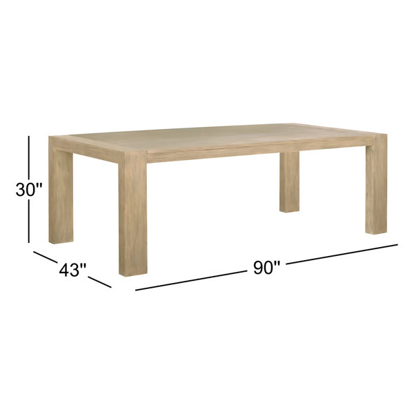 Brownstone Furniture Messina 90" Teak Dining Table | Wayfair