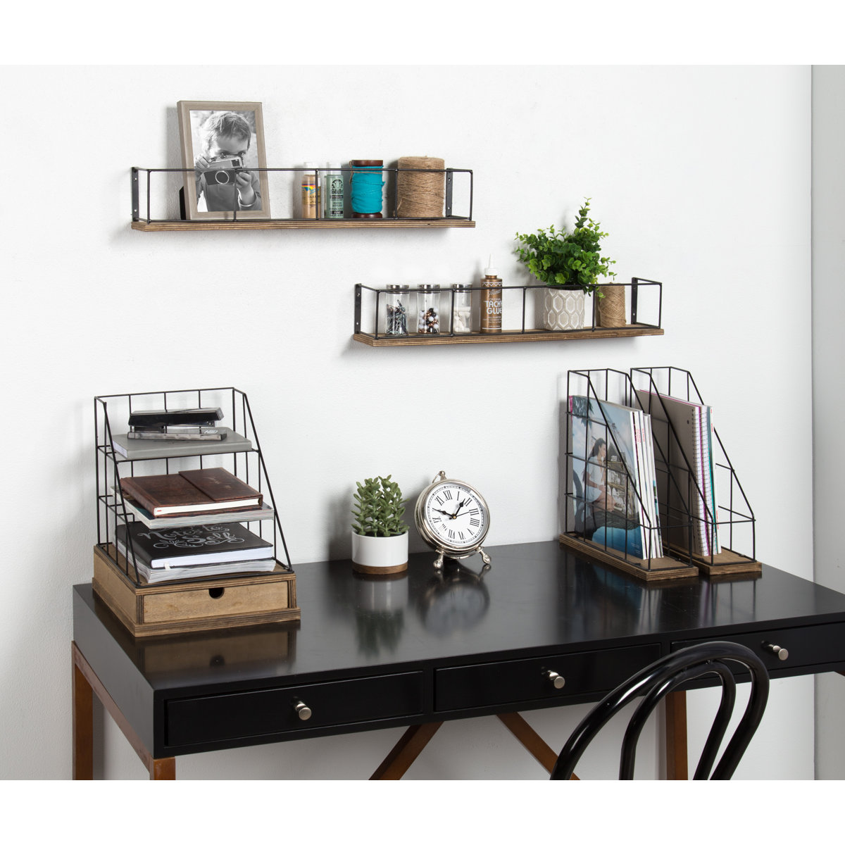 Three Posts™ Premont 2 Piece Floating Shelf Set & Reviews | Wayfair