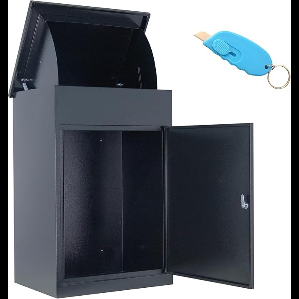 Invenitiah Boîte à colis en acier galvanisé, boîte de dépôt, boîte aux ...