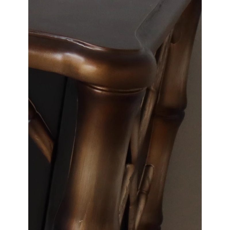 Atta Avenue Modern Gold Accent Cabinet | Wayfair