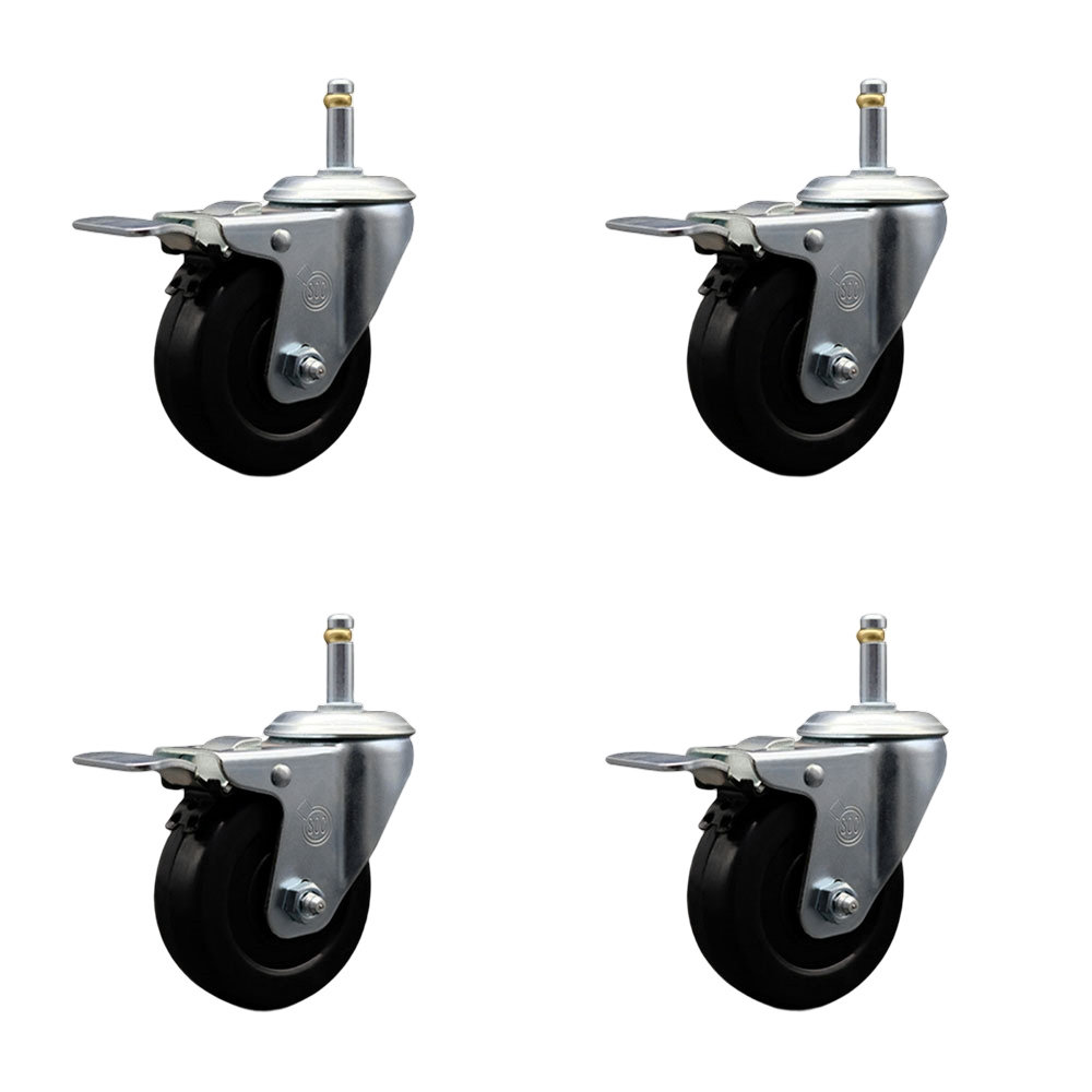 Service Caster Grip Ring Stem Caster Set | Wayfair