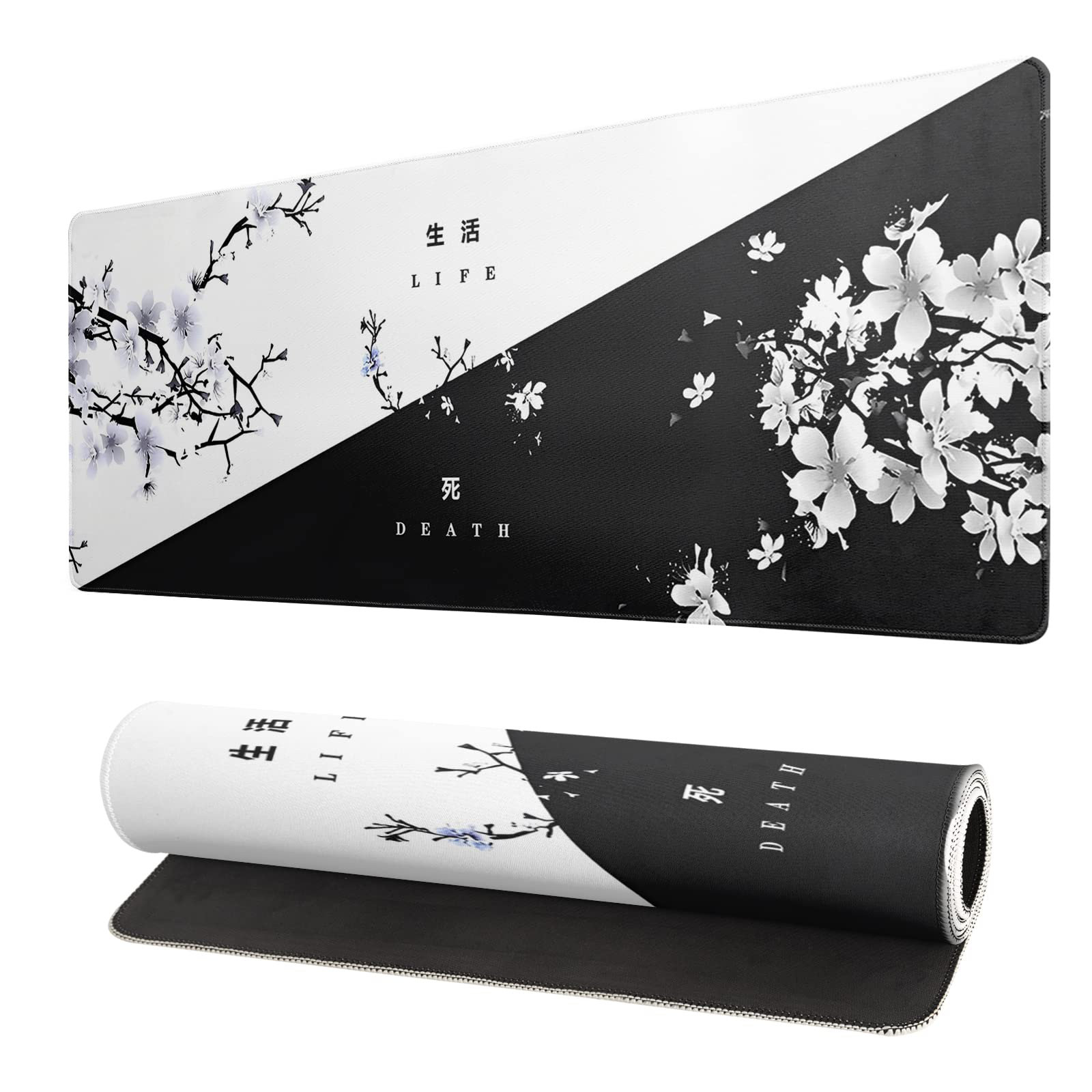 Ivy Bronx Sakura Gaming Mouse Pad, Sakura Death And Life Flower Pattern ...