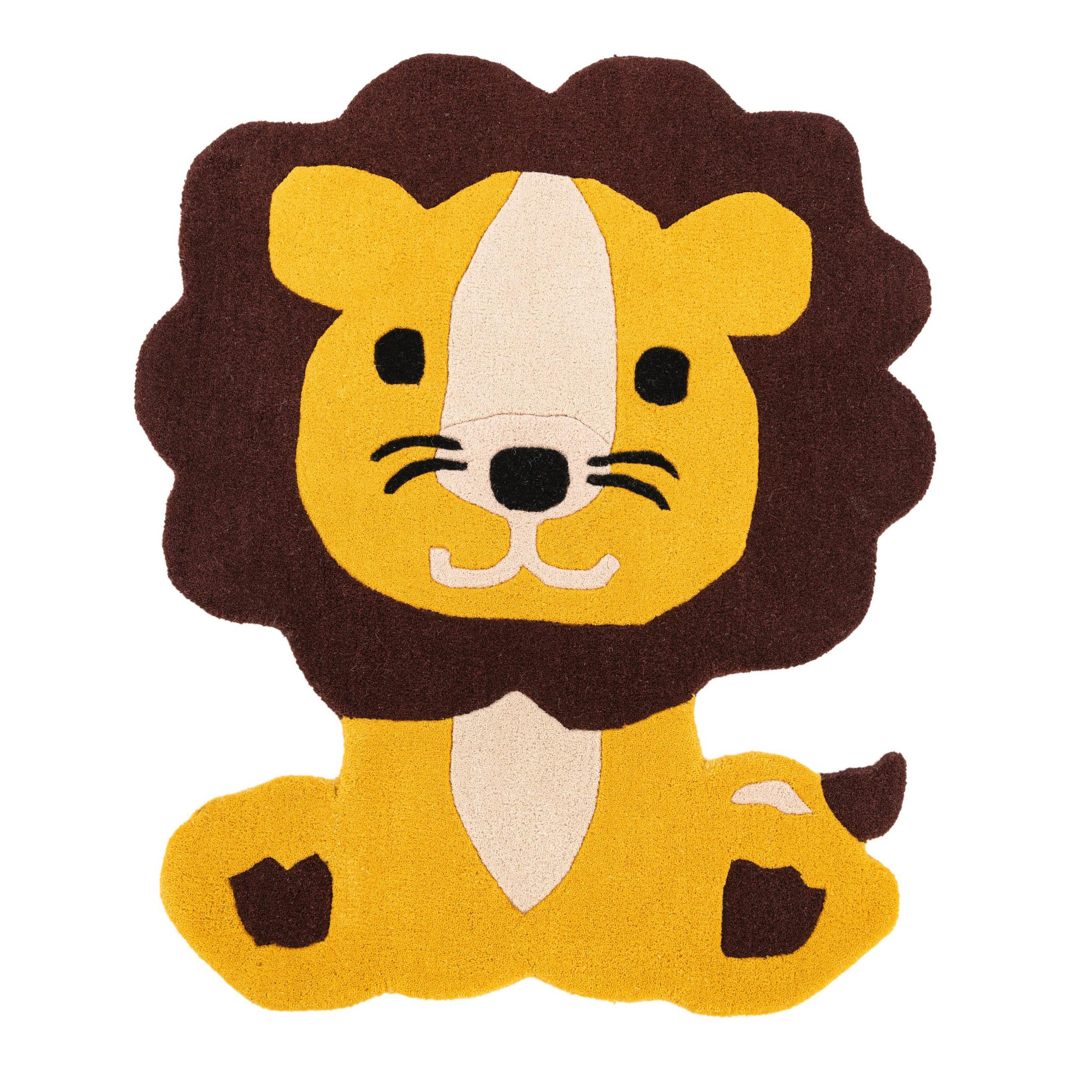 Unique Loom Lion Playtime Kids Wool Rug | Wayfair