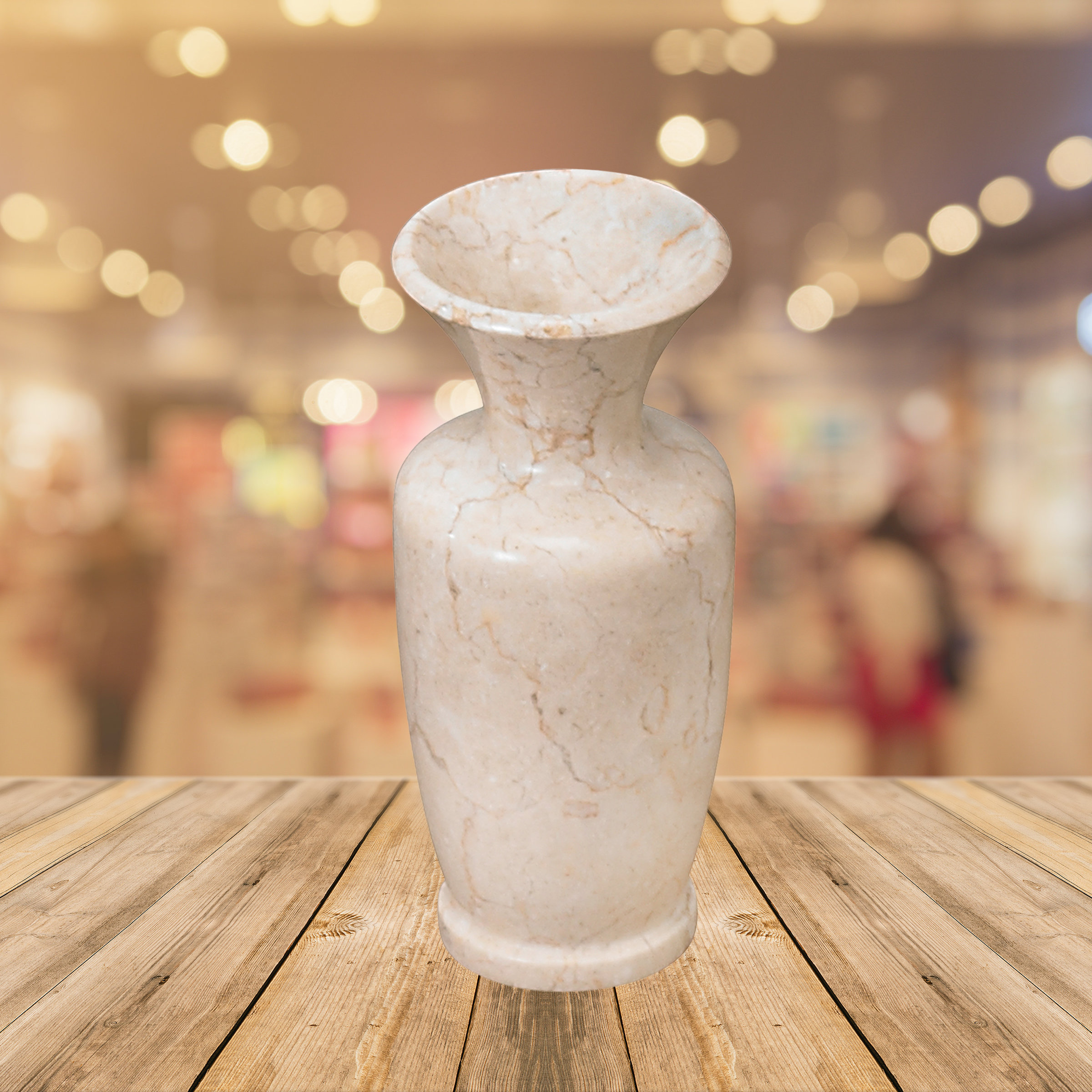 Creative Home Champagne Marble Flower Vase | Wayfair