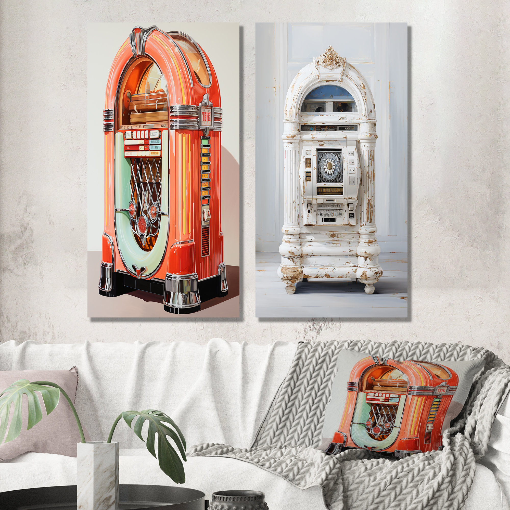 August Grove® Minimalist Jukebox Melodies II - Jukeboxes Metal Wall ...