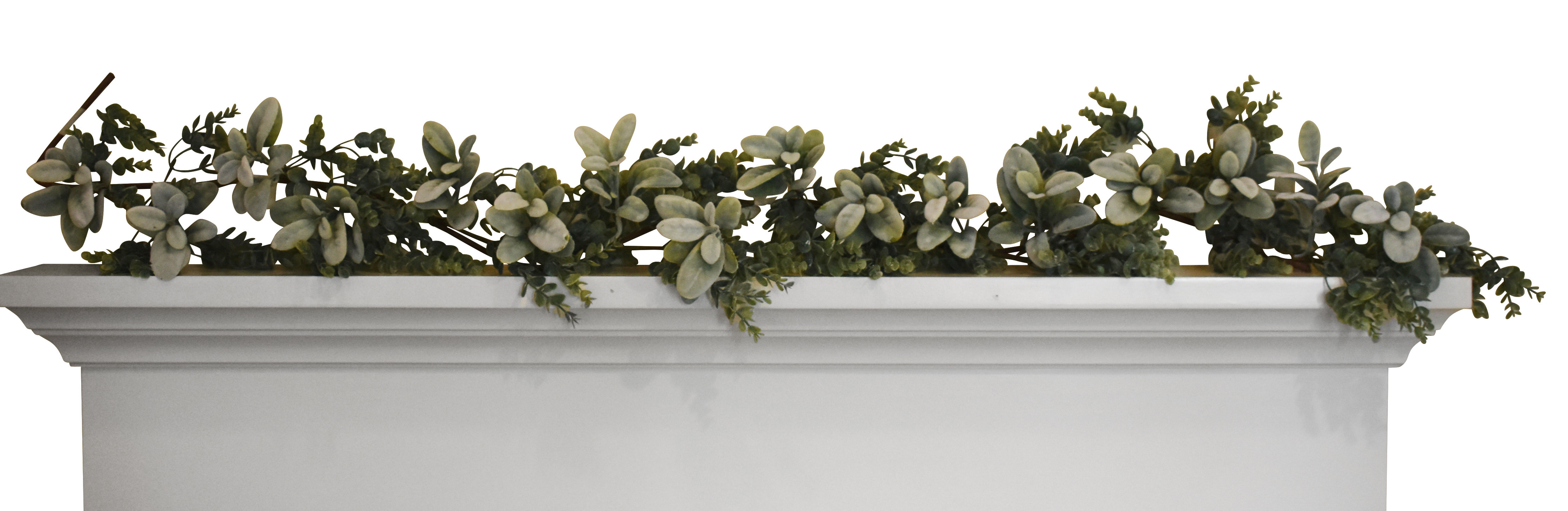 Primrue 72" Palou Lambs Ear Boxwood Floral Garland and Centerpieces ...