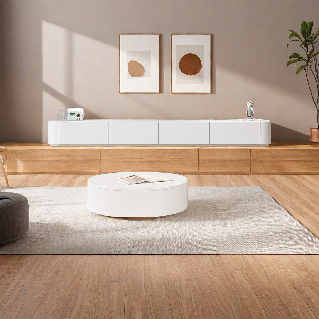 Aurora Craft Modern Minimalist TV Stand Coffee Table Set - Wayfair Canada