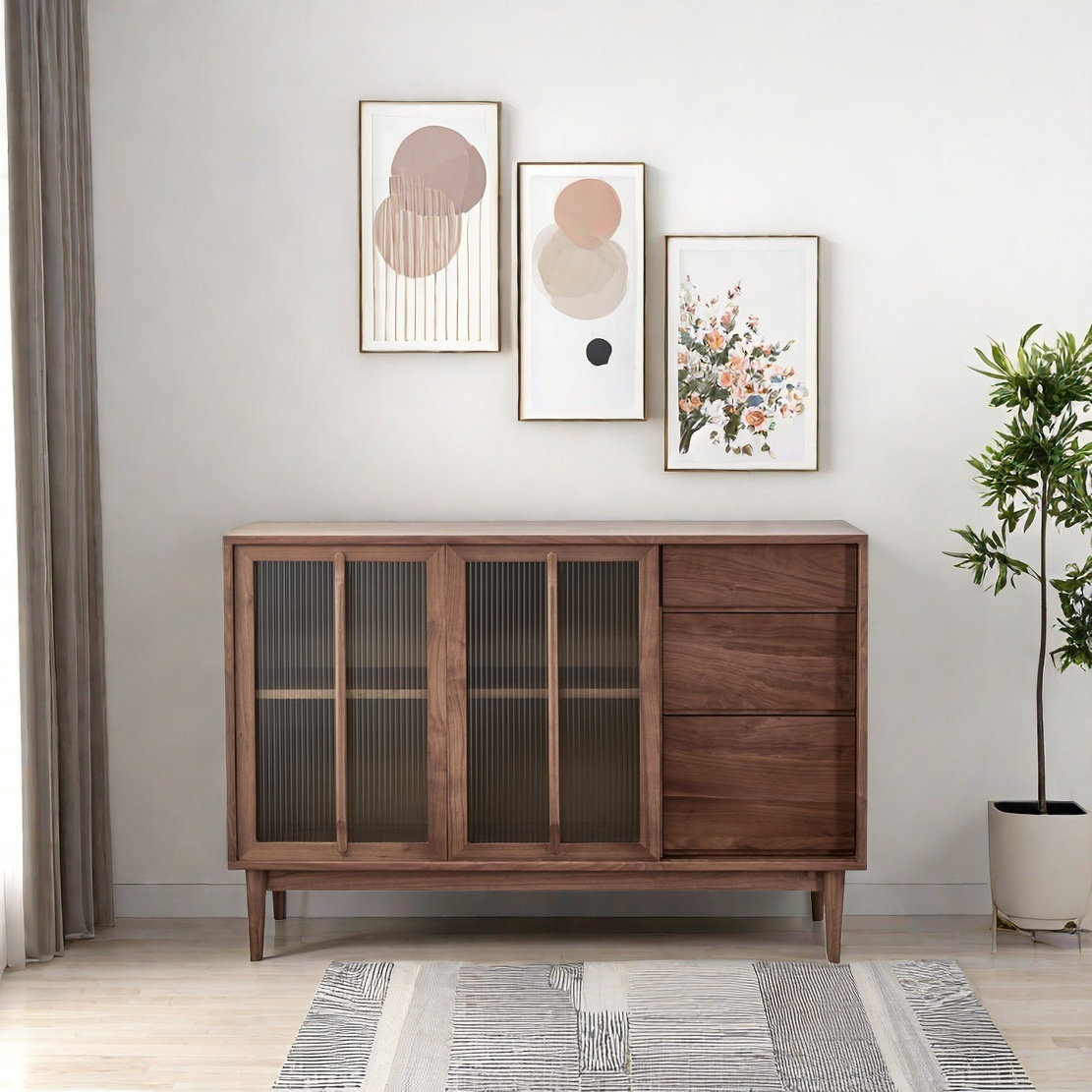 Vivid Space Creation Modern Minimalist Sideboard Cabinet | Wayfair