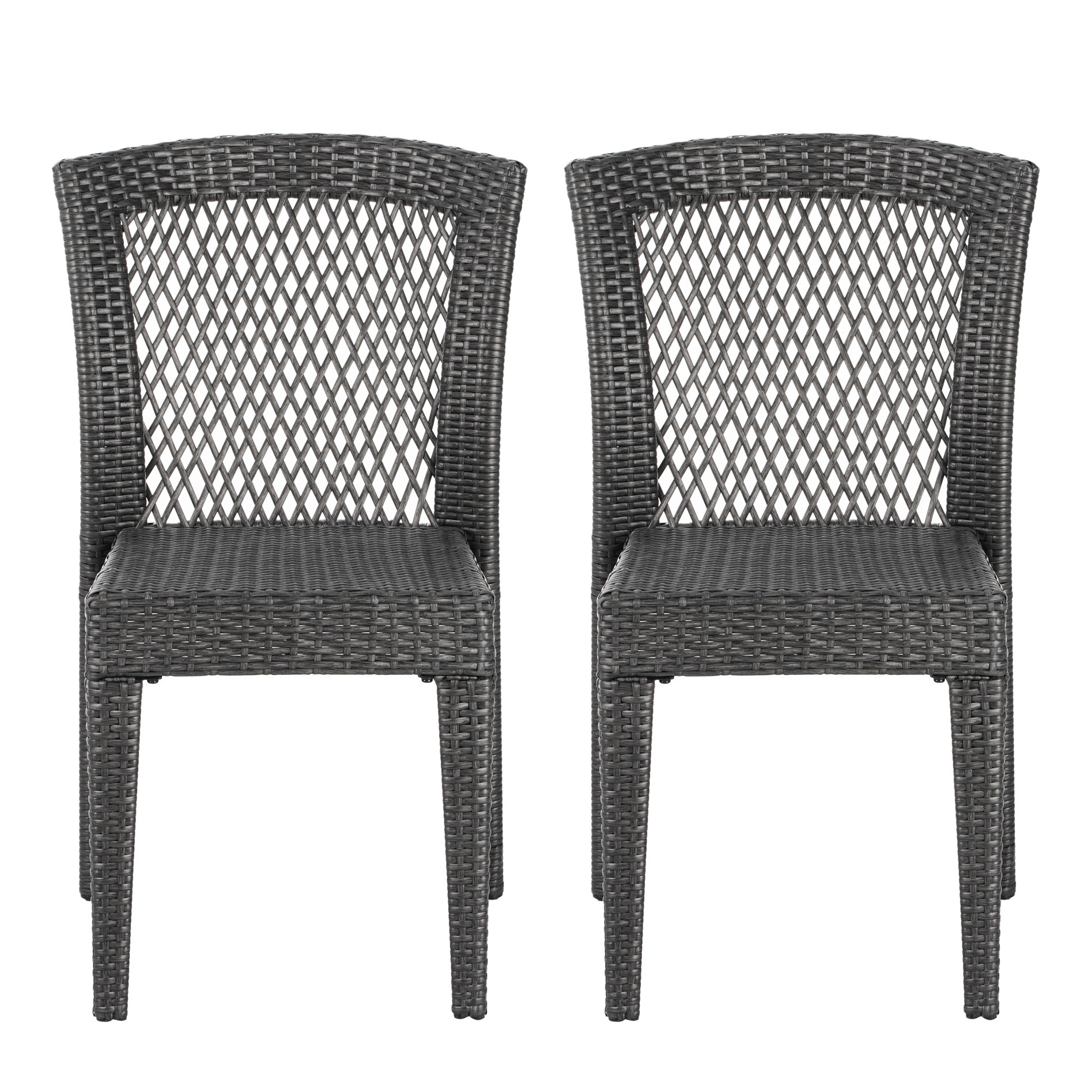 Latitude Run® Grey Stacking Side Chairs ( Of 2) - For Outdoor Living ...