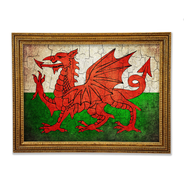 Happy Larry Welsh Dragon 2 - Print | Wayfair.co.uk